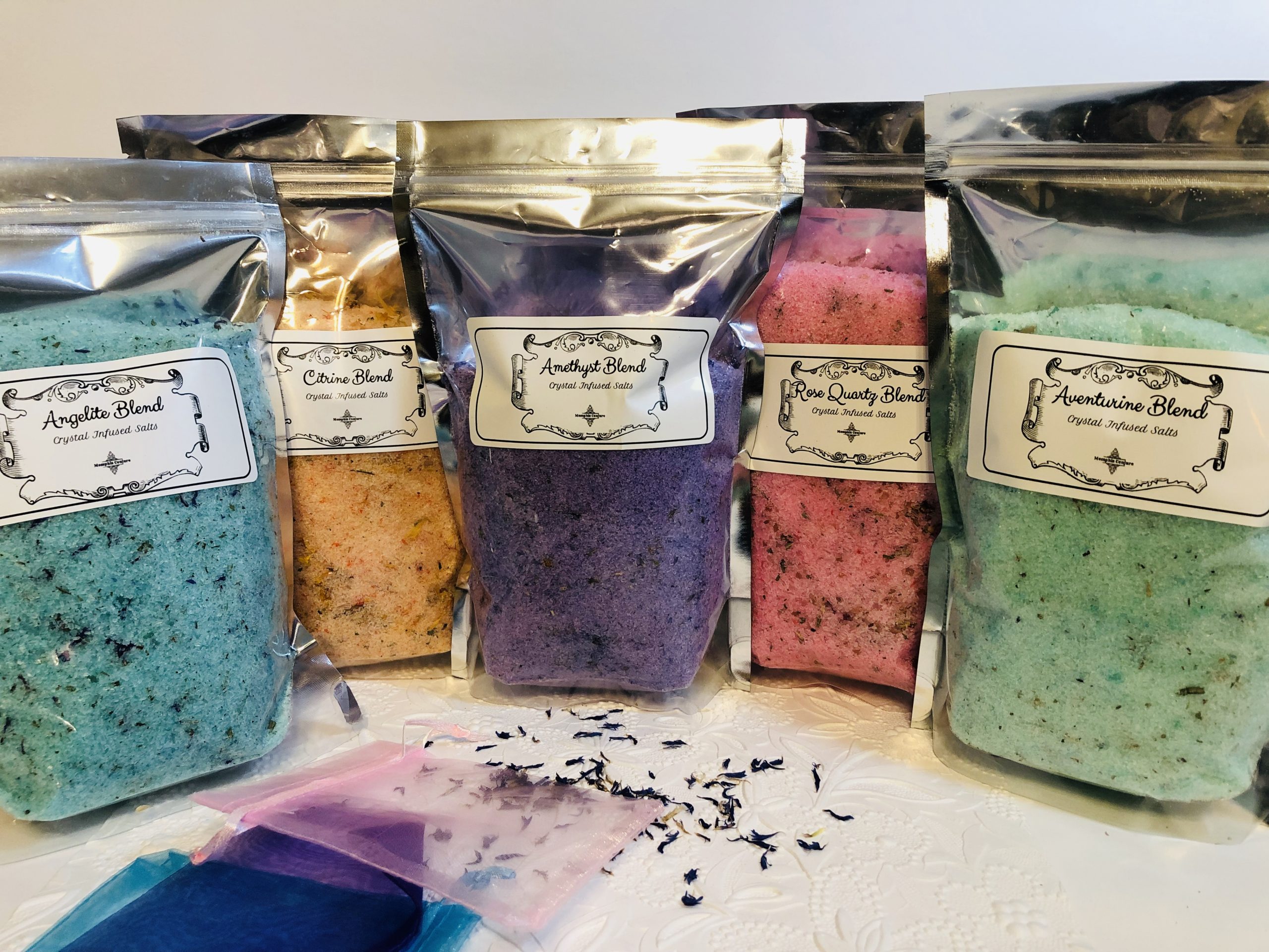 Crystal "Infused" Bath Salts - Memphis Conjure Supply
